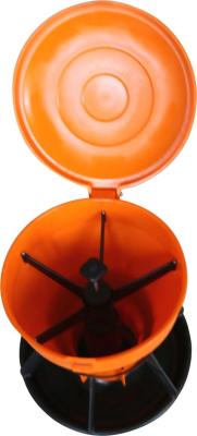 China Poultry Plastic Feed Troughs Orange Plastic Animal Feed Troughs for sale