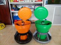 China Green Orange Piglet Feeding Trough Food Trough For Pigs for sale