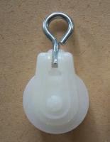 China 20mm 45mm 90mm Cast Iron Nylon Poultry Pulley Automatic Chicken Feeder System for sale