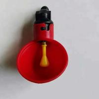 China Automatic auto chicken quail poultry Nipple Drinker with drip cup 22mm square tube pipe poultry equipment for sale