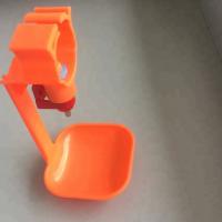 China Automatic auto chicken quail poultry Nipple Drinker with drip cup 22mm square tube pipe poultry equipment for sale