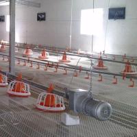 China Broiler Feeding Pan Poultry Drinking Line Nipple Drinker For Quail for sale