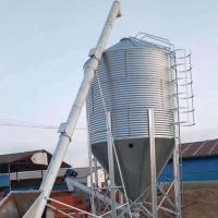 China Auto One Ton Grain Bin Poultry Feed Silo Animal Feed Storage Silos for sale