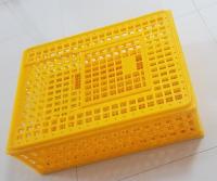 China Plastic baskets for poultry turnover（Red ，Orange，yellow ） for sale