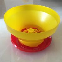 China 3kg 6kg 8kg Plastic Poultry Feeder Chicken Feeding Line Parts Yellow Red for sale
