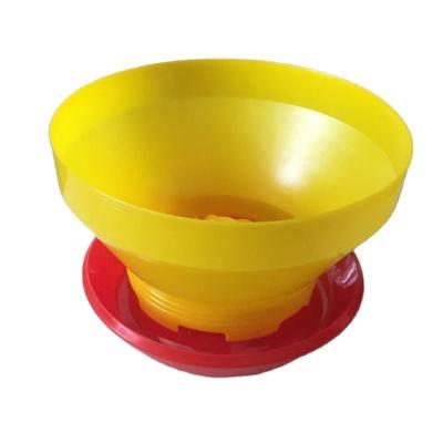 China New Type Red Chicken Drinker With Leg Water Bucket Manual Poultry Feeder And Drinker Farming Equipment for sale