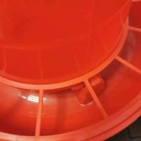 China 10KG Plastic Hanging Feeder Chicken Feeding Line Parts Red for sale