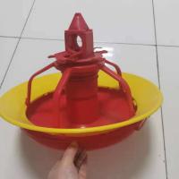 China Wholesale Plastic Automatic Food Pan Animal Quail Turbo Feeder Tray Chicken Feeder for Poultry Broiler for sale