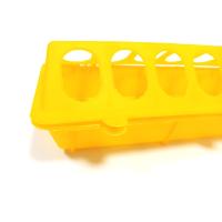 China 28 Holes 50CM Long Poultry Pigeon Feeder,Plastic Bird Manual Feeder for sale