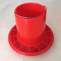 China 10kg Chicken Feeder Automatic Chicken Feeding System Yellow Red for sale