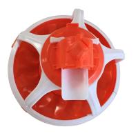 China ABS Chicken Feeder Pan Automatic Pan Feeding System Red Or Yellow for sale