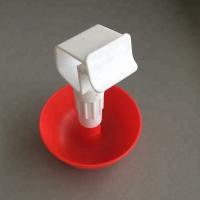 China Orange PP Quail Nipple Drinker 22x22mm Broiler Drinking Nipple for sale