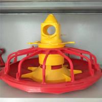 China Yellow Red Broiler Feed Pan Poultry Farming Equipment Custom for sale