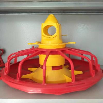 China Yellow Red Broiler Feed Pan Poultry Farming Equipment Custom for sale