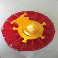 China Black Yellow Poultry Feeders 2L Feed Pans For Chickens for sale