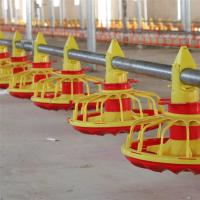 China Stainless Pan Feeding System For Broiler Feed Pan Orange And White for sale