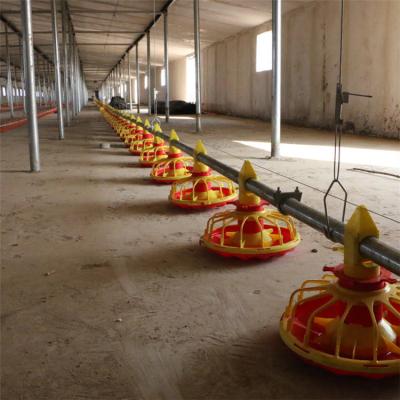 China Stainless Chicken Feeding System Pan Feeder Poultry 50-100 Chickens / Hour for sale