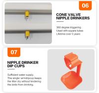 China Water Drip Cups Of Chicken Nipple Drinker Automatic For Poultry Equipment Chicken Farming for sale