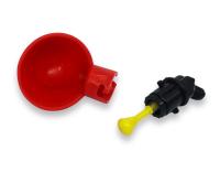 China Animal Farm Tools Automatic Chicken Bird Coop Poultry Water Drinking Bowl Plastic Chicken Chick Fowl Nipple Drinker Drip for sale