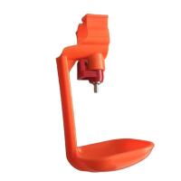 China Orange Lubing Poultry Drinkers Poultry Drinking Line For Chicken House for sale