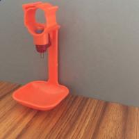 China Orange Poultry Nipple Cup Chicken Water Dispenser Nipple Plastic ABS for sale