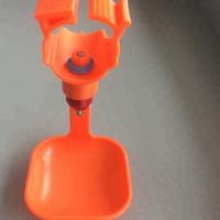 China Orange PP Quail Nipple Drinker 22x22mm Broiler Drinking Nipple for sale