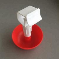 China Quail Broiler Nipple Drinker Poultry Drinking Line Parts Yellow Red for sale