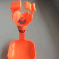 China Quail Broiler Nipple Drinker Poultry Drinking Line Parts Yellow Red for sale
