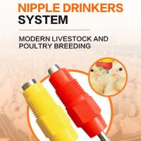 China 360 Degree triggering Chicken Automatic Nipple Drinker Broiler Chicken Water Poultry Nipple Drinker for sale