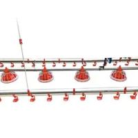 China Galvanized Chicken Raising Equipment Poultry Drinking Line Raised Chicken Waterer for sale