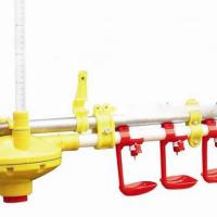 China Plasson Broiler Waterer Poultry Drinking Line White Red Yellow for sale
