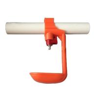 China Orange Lubing Poultry Drinkers Poultry Drinking Line For Chicken House for sale
