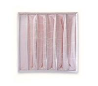 China F8 F9 Bag Pocket Air Filter Galvanized Steel Aluminium Frame Yellow White Pink For Industry Factory for sale