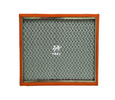 China Industry Factory Semiconductor H14 H13 250℃ Glass Fiber HEPA Filter , High Temp Resistant HEPA Air Filter Panel for sale