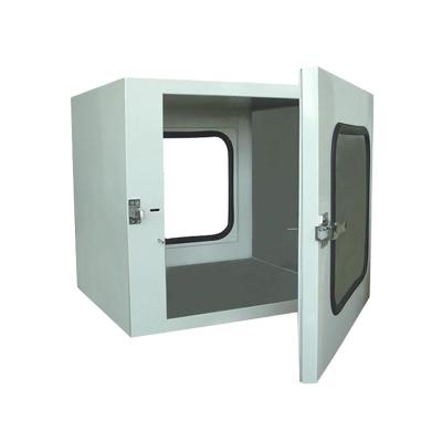 China High Efficiency Cleanroom Air Shower Pass Box SUS 304 UV Light Equipped Stainless Steel Construction For Lab for sale