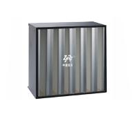 China Galvanized Steel Frame V Bank HEPA Filter , 0.3um HEPA Pleated Air Filter H13 High Dust Capability for sale