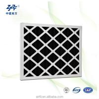 China Industry factory supply Cardboard Frame Air Pre Filter G3 G4 Coarse Cotton Non Woven Glass Fiber Material for sale