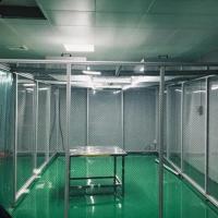 China H14 HEPA Soft Wall Cleanroom Booth Portable Easy Assembled With Laminar Flow FFU Ceiling PVC Curtain for sale