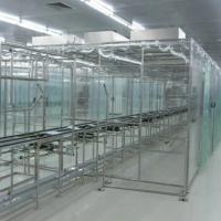 China H14 HEPA Soft Wall Cleanroom Booth Portable Easy Assembled With Laminar Flow FFU Ceiling PVC Curtain for sale