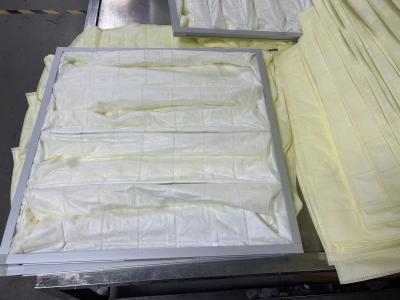 China Fiberglass 6 Hvac Air Filter Air Filter Bags Custom Frame For Clean Air Purifier for sale
