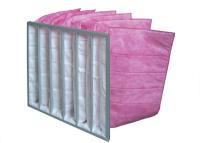 China Aluminum Fame Mid Efficiency Pocket Bag Air Filter Synthetic F8 F9 95% With Aluminium Frame Material for sale