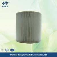 China Cylinder HEPA Air Filter For Smoke And Dust Removal 99.9% Efficiency 90Pa for sale