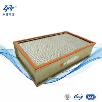 China Stainless Steel Industrial HEPA Filter High Temp Resistant For HVAC for sale