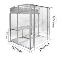 China Easy Install Portable Air Filtration Commercial Booth Seating Bench With 99.99% 0.3um Porosity And HEPA Or ULPA Filters for sale