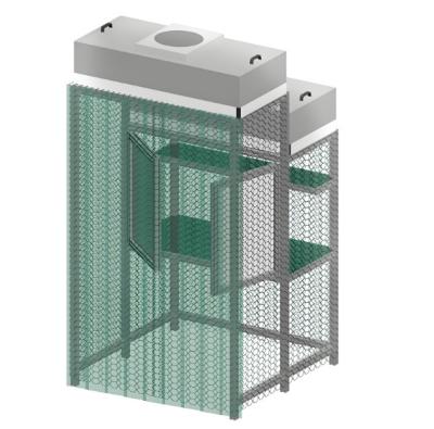China Factory Supplied Stainless Steel Clean Room Booth For Non-Porous Surfaces And Personnel Protection In Biotechnology Manufacturing Plant for sale