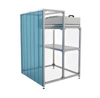 China Customizable Airflow Clean Room Booth with 99.99% 0.3um Porosity and Cold-roll Steel /Stainless Steel Body Material for sale