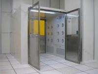 China 1.2mm Thickness Cleanroom Air Shower with 24 Stainless Steel Nozzles on Two Sides and Sraying Painting Surface Finish for sale