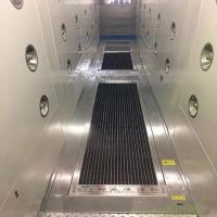 China Stainless Steel Conveyor Shoe Cleaner with Air Shower for Cleanrooms for sale