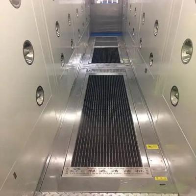 China Stainless Steel Conveyor Shoe Cleaner with Air Shower for Cleanrooms for sale