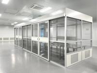 China Modular Clean Room Baked-Paint Steel Plates and Epoxy Resin Flooring for Temperature Control in Energy/R D for sale